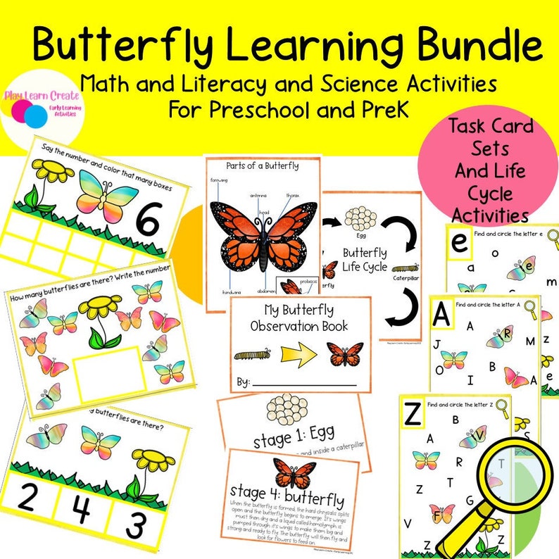 Spring Lessons, Spring Learning, Butterfly Lesson, Butterfly Life Cycle ...