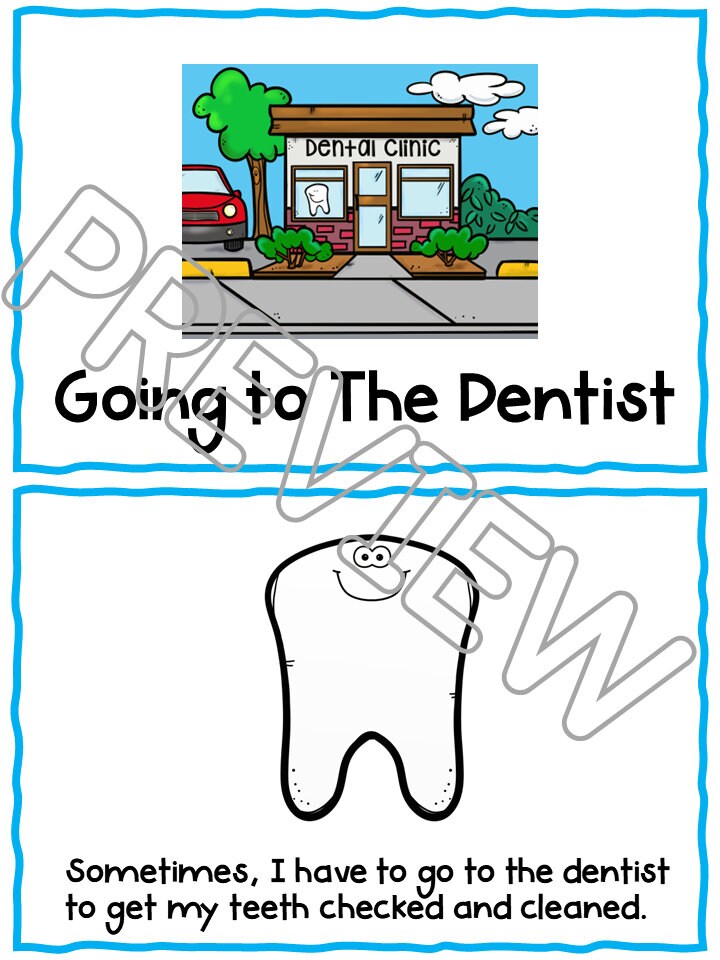 Going to the Dentist Printable Social Skills Story, First Dentist Visit ...
