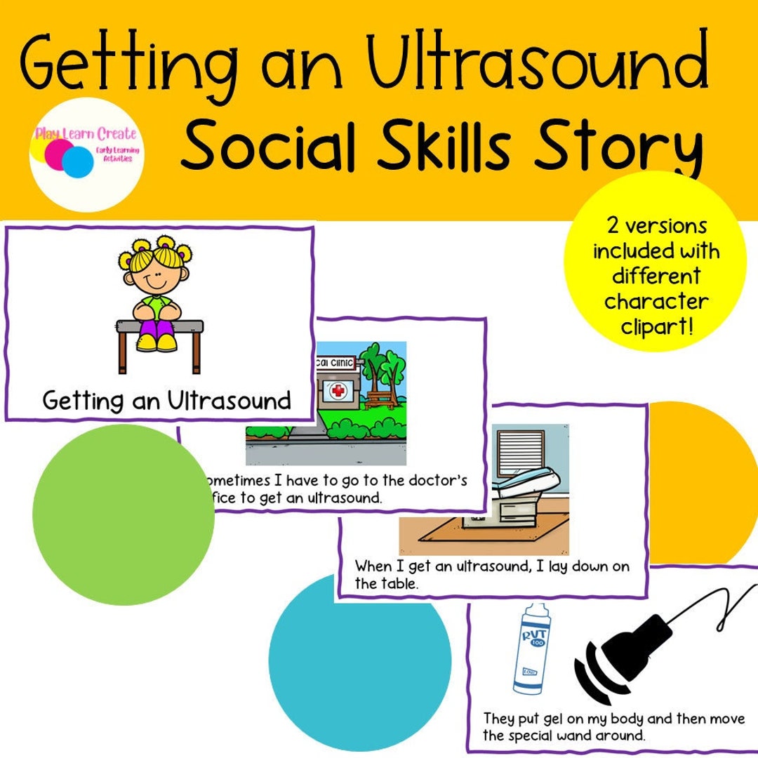 Getting an Ultrasound Social Skills Story, Printable Social Skills ...