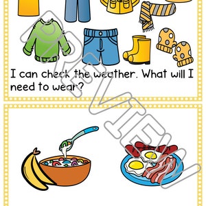 Getting Ready for School Social Skills Story, Morning Routine Visuals ...