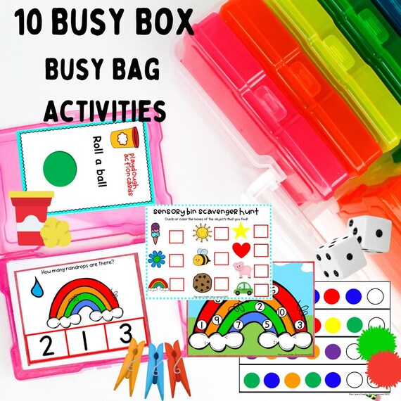 Printable Morning Basket Busy Bag Printable Bundle Busy Box - Etsy