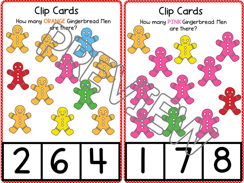 Gingerbread Theme Color Activities, Toddler Color Activities, Toddler ...