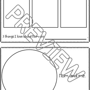 Printable Mother's Day Book, Preschool Mother's Day Project, Mother's ...