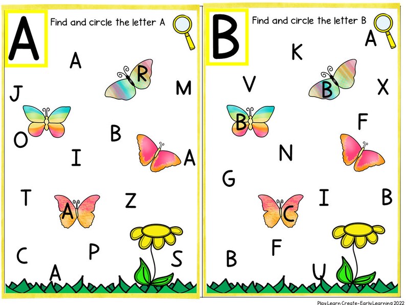 Butterfly Themed Lesson, Preschool Literacy, Preschool Letters ...