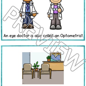 Going to the Eye Doctor Social Skills Story, Optometrist Social Skills ...