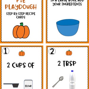 Playdough Recipe Printable Cards Gingerbread Playdough | Etsy
