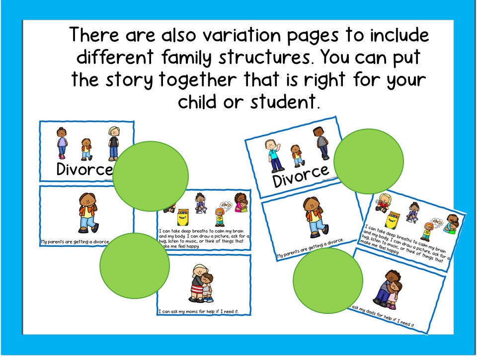 Divorce Social Skills Story, Family Change Story, Social Emotional ...