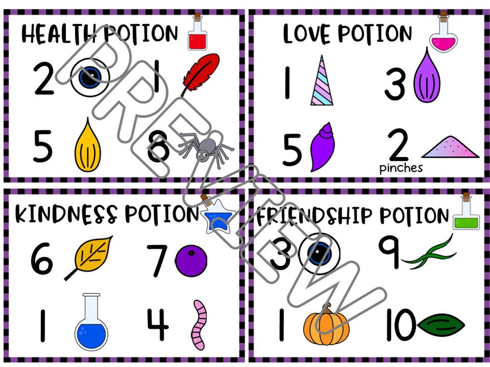 Halloween Potion Station Dramatic Play, Witch Dramatic Play, Halloween ...