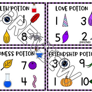 Halloween Potion Station Dramatic Play, Witch Dramatic Play, Halloween ...