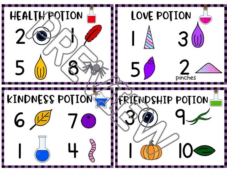 Halloween Potion Station Dramatic Play, Witch Dramatic Play, Halloween ...