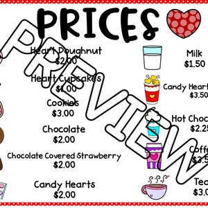 Valentine's Day Dramatic Play Set, Heart Cafe Play, Pretend Play Coffee ...