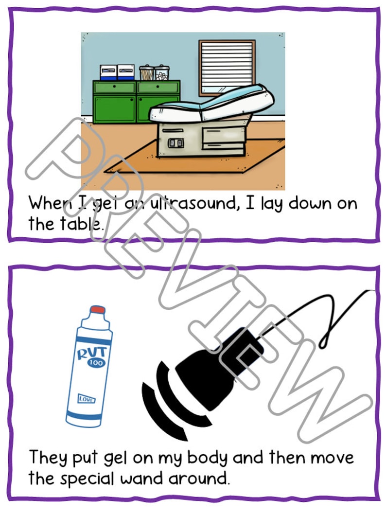 Getting an Ultrasound Social Skills Story, Printable Social Skills ...