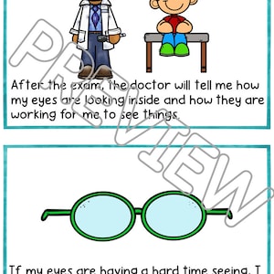 Going to the Eye Doctor Social Skills Story, Optometrist Social Skills ...