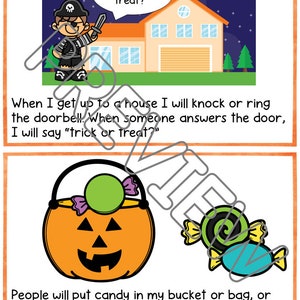 Trick or Treating Social Skills Story, Halloween Social Skills Story ...