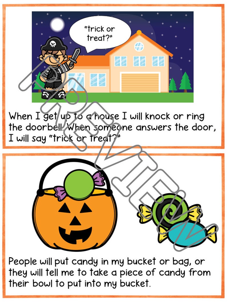 Trick or Treating Social Skills Story, Halloween Social Skills Story ...