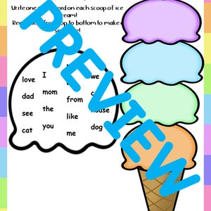 Sight Word Activity for Prek, Kindergarten and 1st Grade. Read and ...