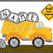 Editable Name Craft, Construction Theme Name Activity, Printable Name ...