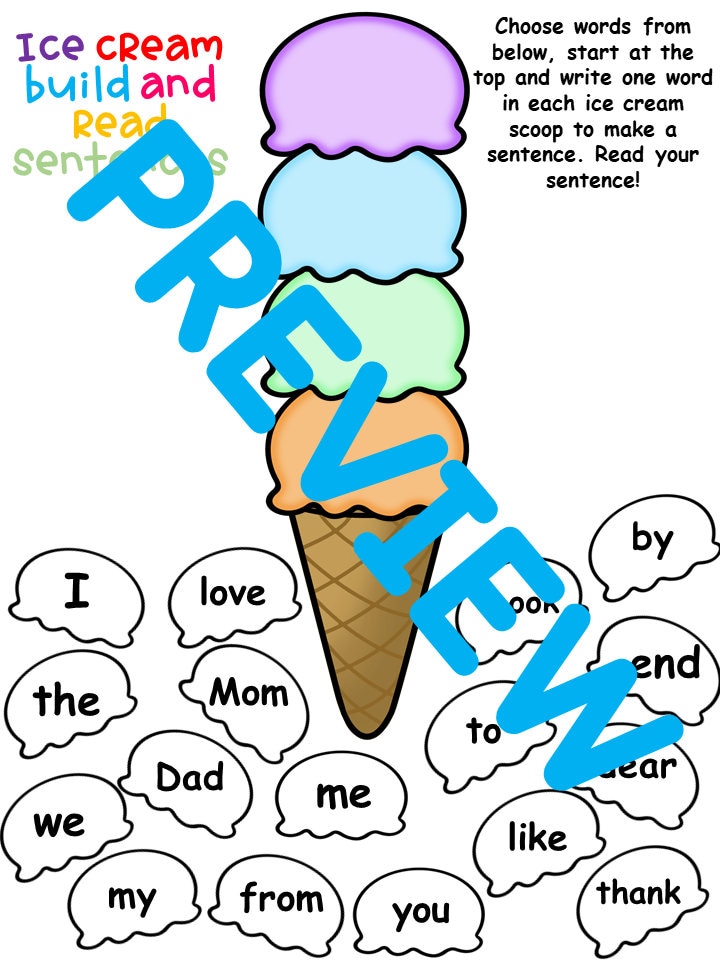 Sight Word Activity for Prek, Kindergarten and 1st Grade. Read and ...