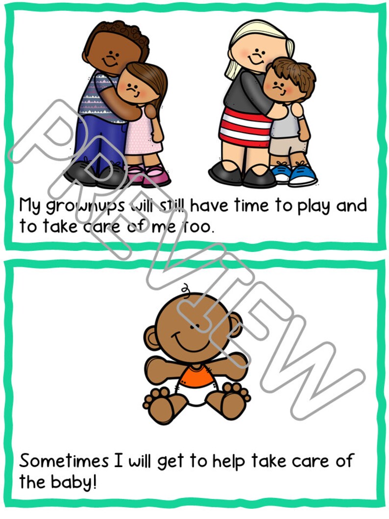 New Baby Social Skills Story, Printable Social Skills Story, Big ...