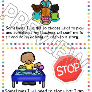 Starting Preschool Social Skills Story, Going to Preschool, First Day ...