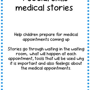 Medical Social Skills Stories, Doctor Social Skills Story, Dentist ...