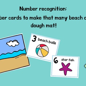 Beach Theme, Playdough Learning Mats, Dough Mats, Playdough Mats ...