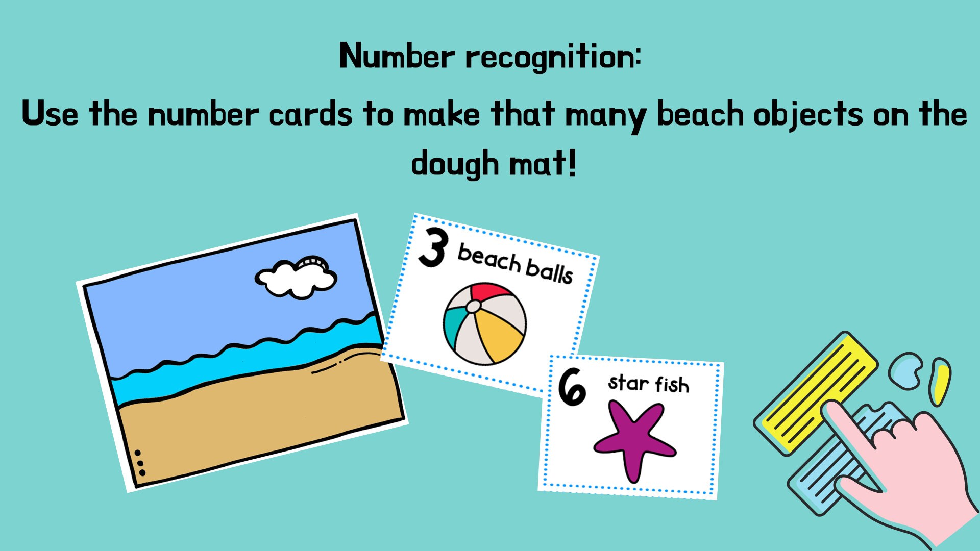 Beach Theme, Playdough Learning Mats, Dough Mats, Playdough Mats ...