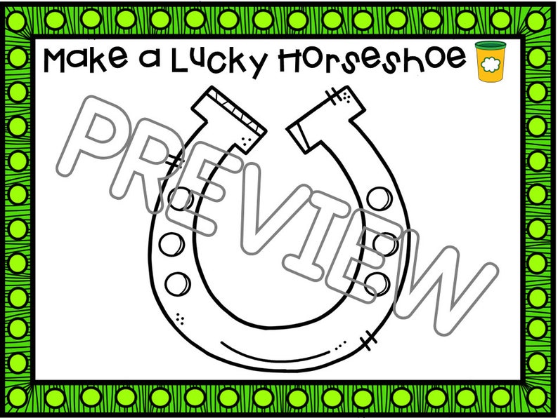 Printable St. Patricks Day Playdough Mats, Shamrock Playdough, Shamrock ...