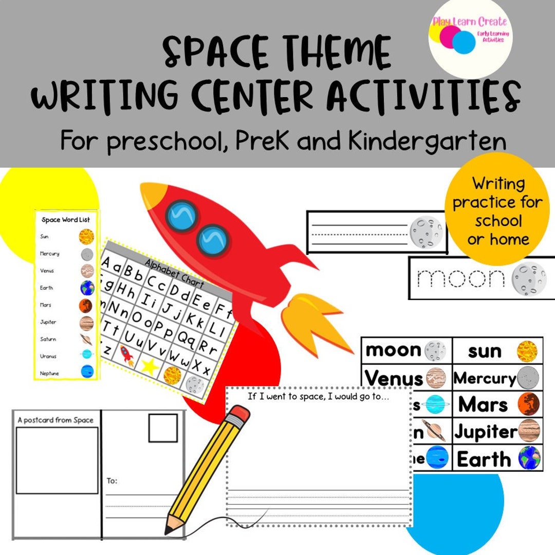 Space Theme Learning, Space Writing Center, Space Theme Preschool ...