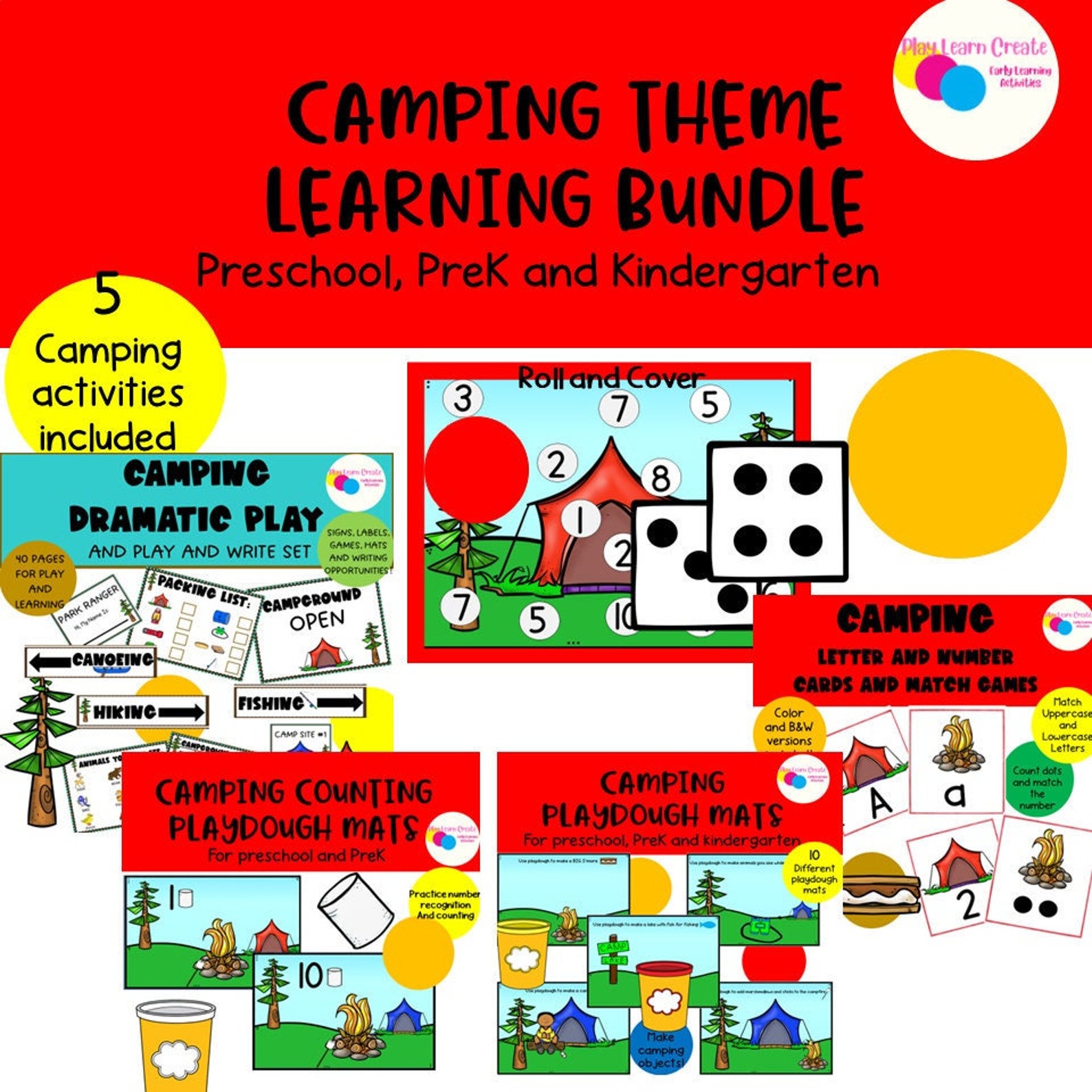 Camping Theme Preschool, Camping Theme Learning, Printable Camping ...