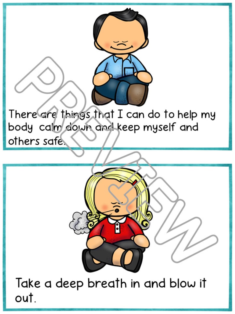 Printable Social Skills Story for Preschool Feeling Mad - Etsy