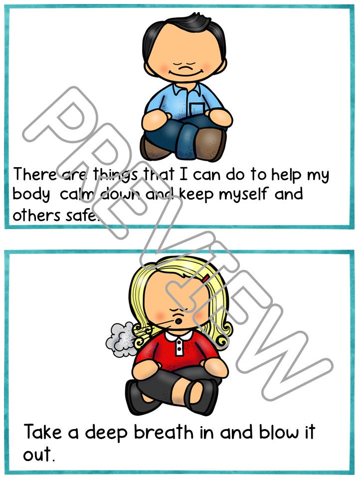 Printable Social Skills Story for Preschool Feeling Mad - Etsy