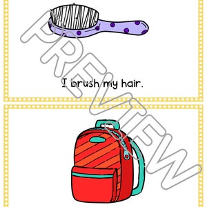 Getting Ready for School Social Skills Story, Morning Routine Visuals ...