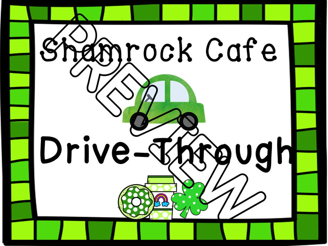 Shamrock Cafe Dramatic Play Set, St. Patrick's Day Pretend Play Set ...