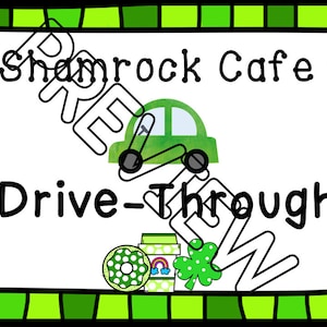 Shamrock Cafe Dramatic Play Set, St. Patrick's Day Pretend Play Set ...