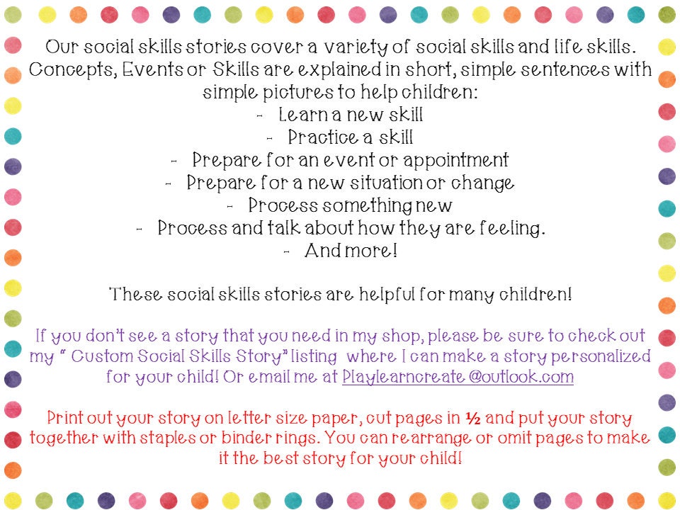 Friendship Social Skills Stories, Bundle of Social Skills Stories ...
