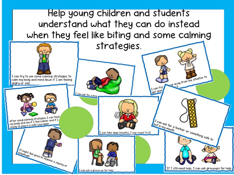 Biting Social Skills Story, Safety Social Skills Story, Safety Visuals ...