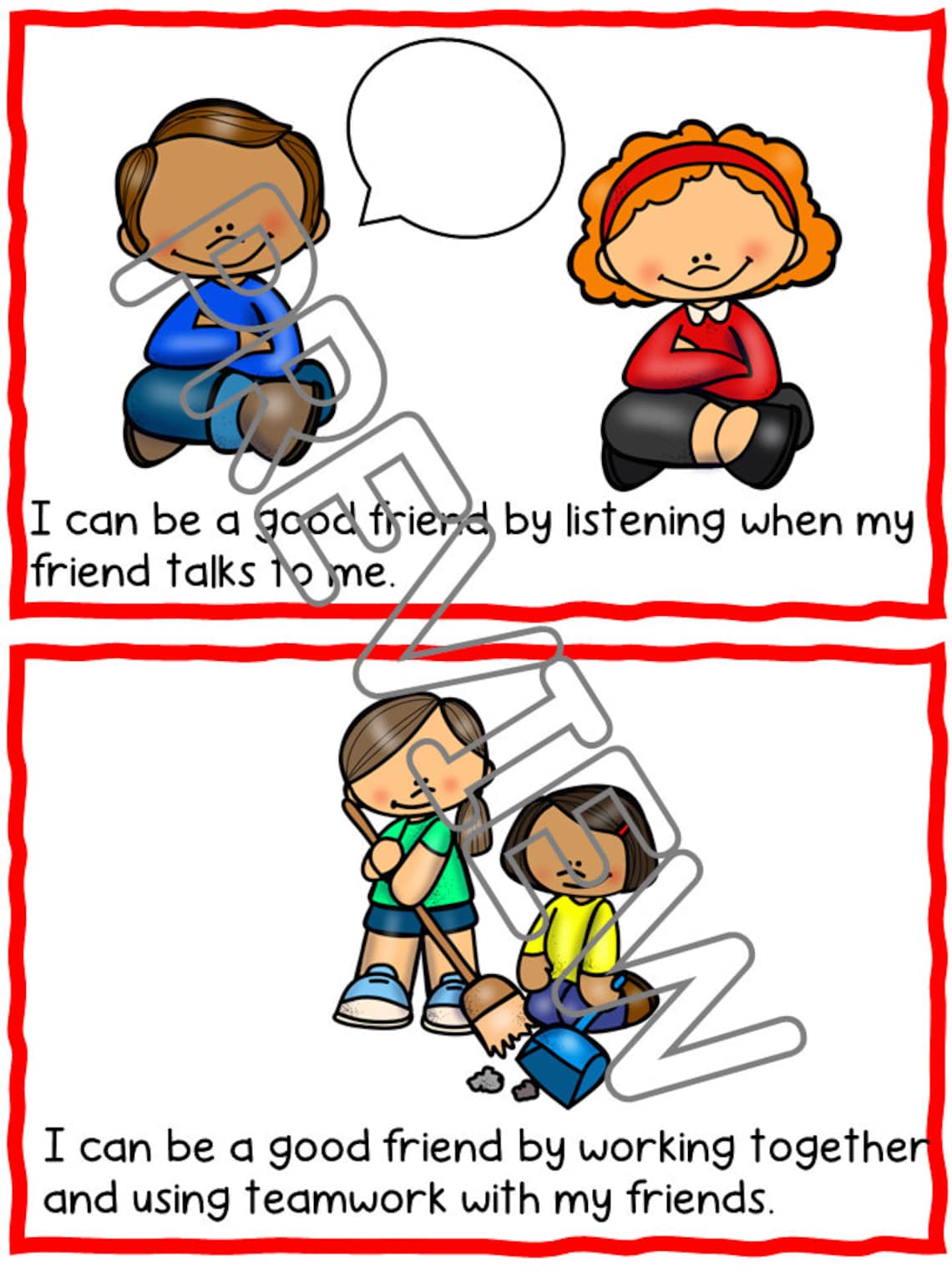 Being a Good Friend Social Skills Story Friendship Social - Etsy