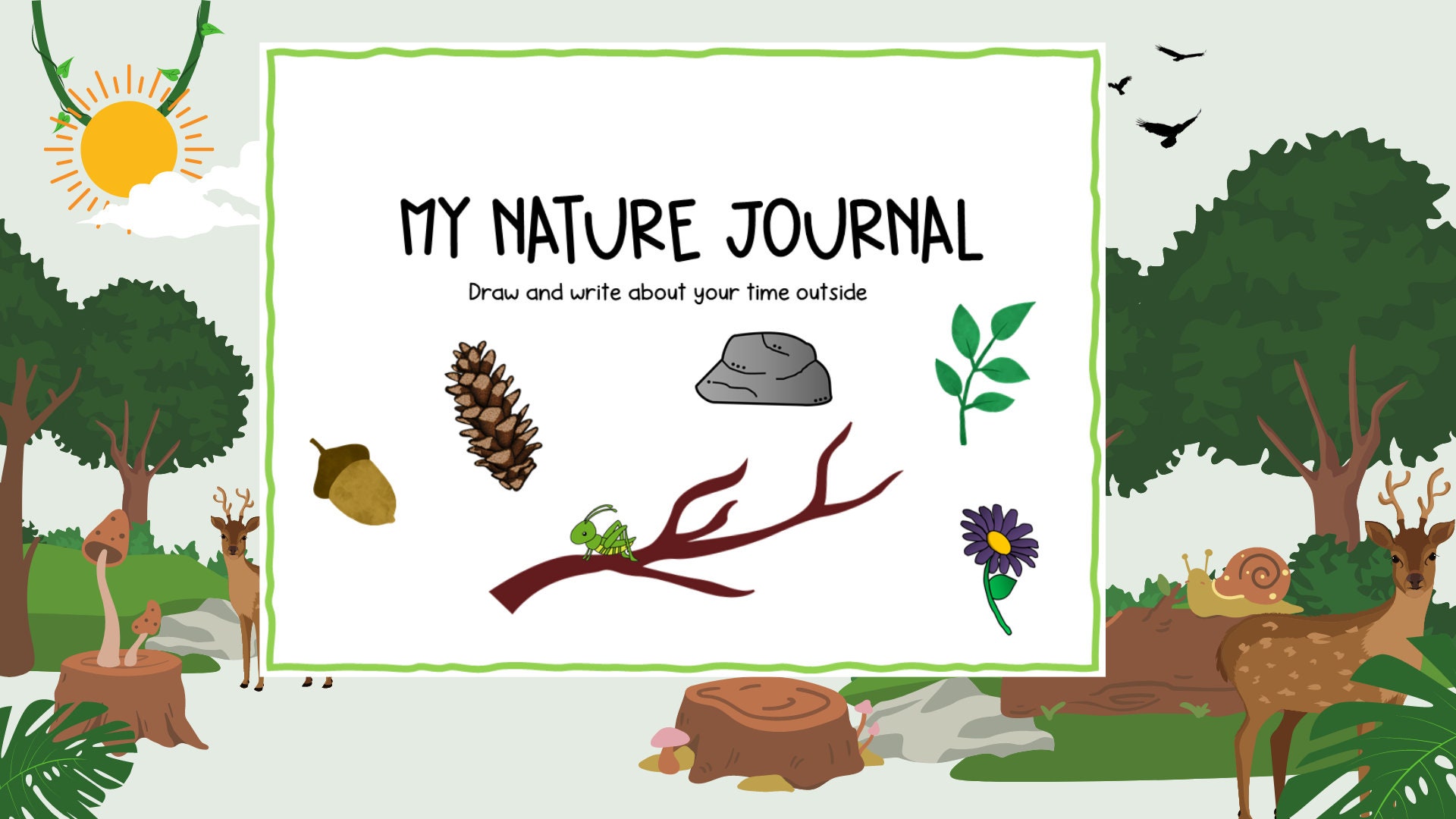Nature Journal for Kids, Writing for Kids, Nature Activity, Outdoor ...