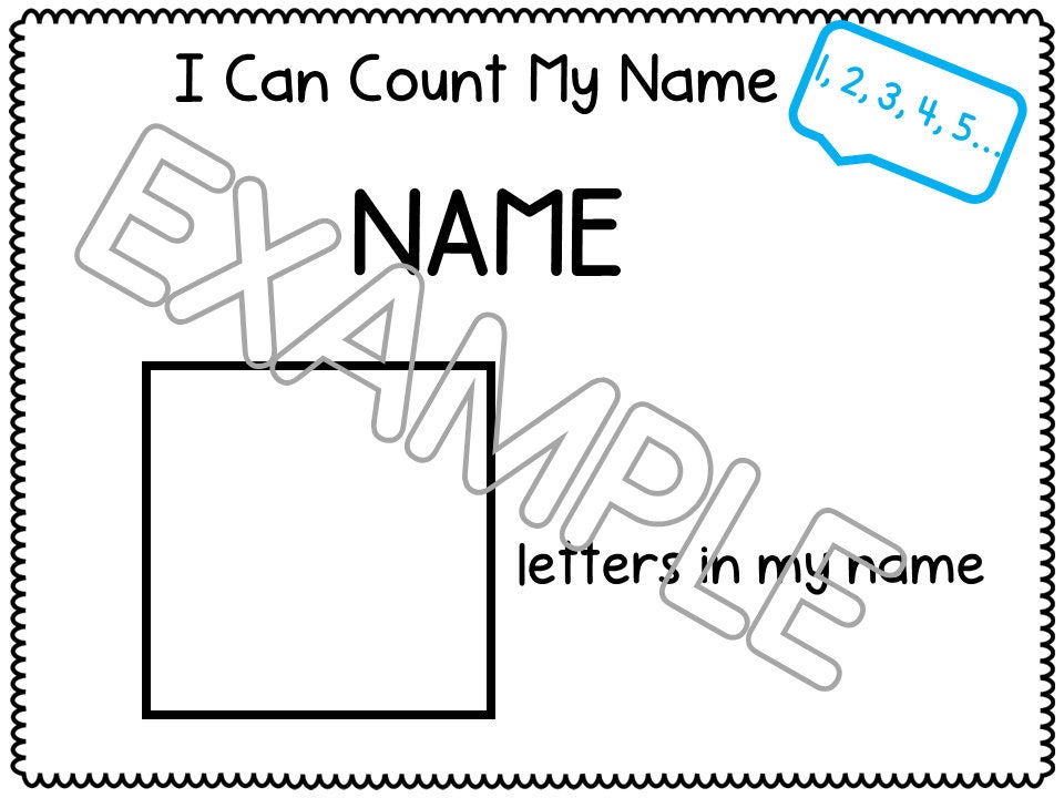 Personalized Name Workbook, Printable Name Book, Editable Name Activity ...