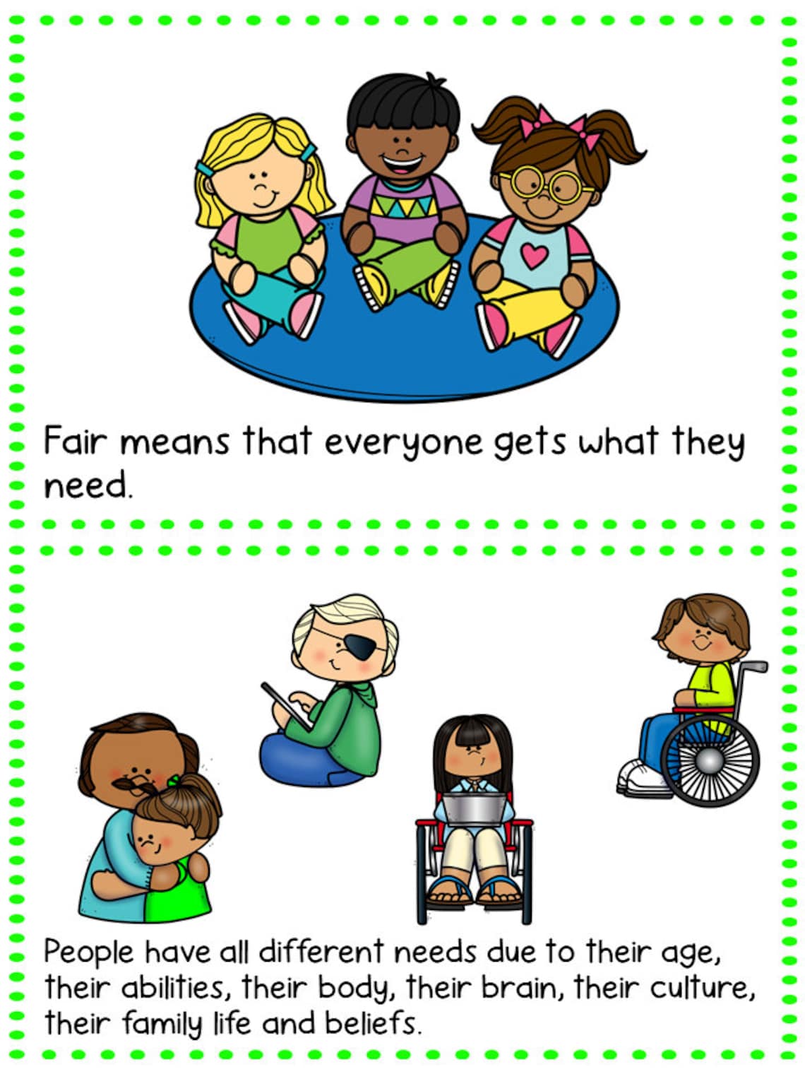 Fairness Social Skills Story Fairness Lesson It's Not - Etsy