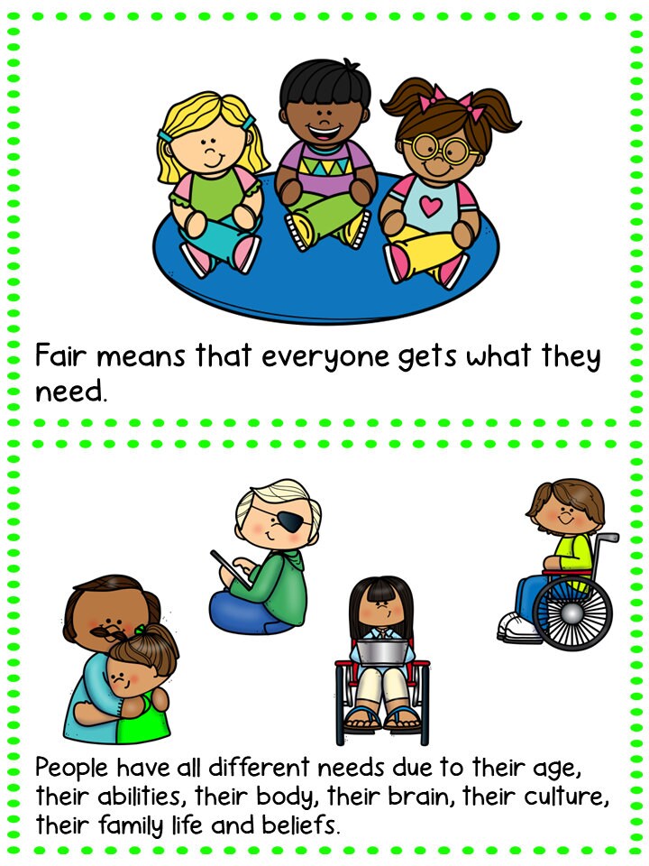 Fairness Social Skills Story Fairness Lesson It's Not - Etsy