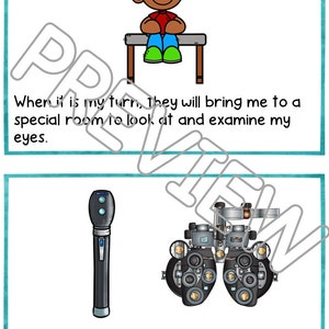Going to the Eye Doctor Social Skills Story, Optometrist Social Skills ...