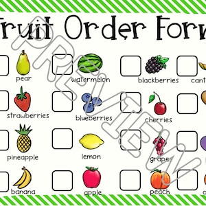 Dramatic Play Set, Pretend Play Set, Fruit Stand or Farmer's Market ...