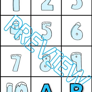 Winter Theme Bingo Game, Number Bingo, Letter Bingo, Toddler Games ...