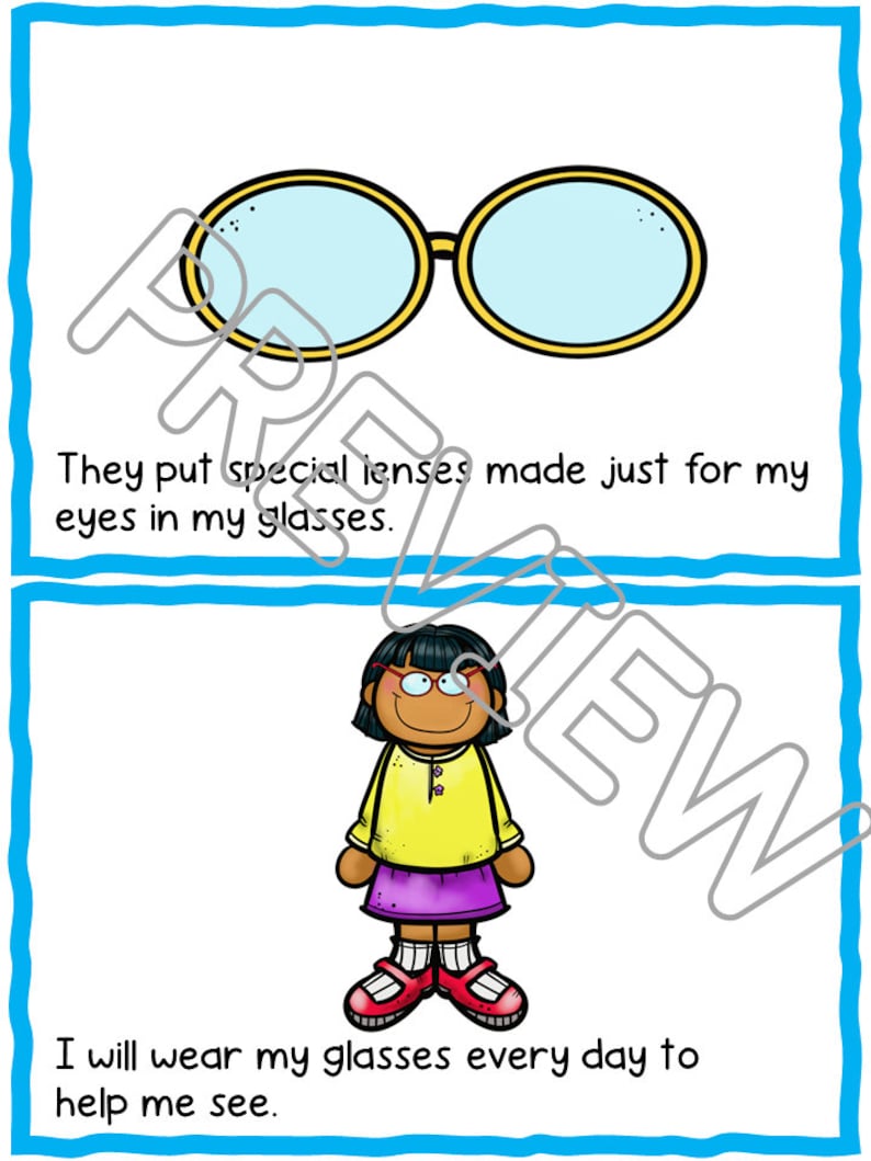 Getting Glasses Social Skills Story, Printable Social Skills Story ...
