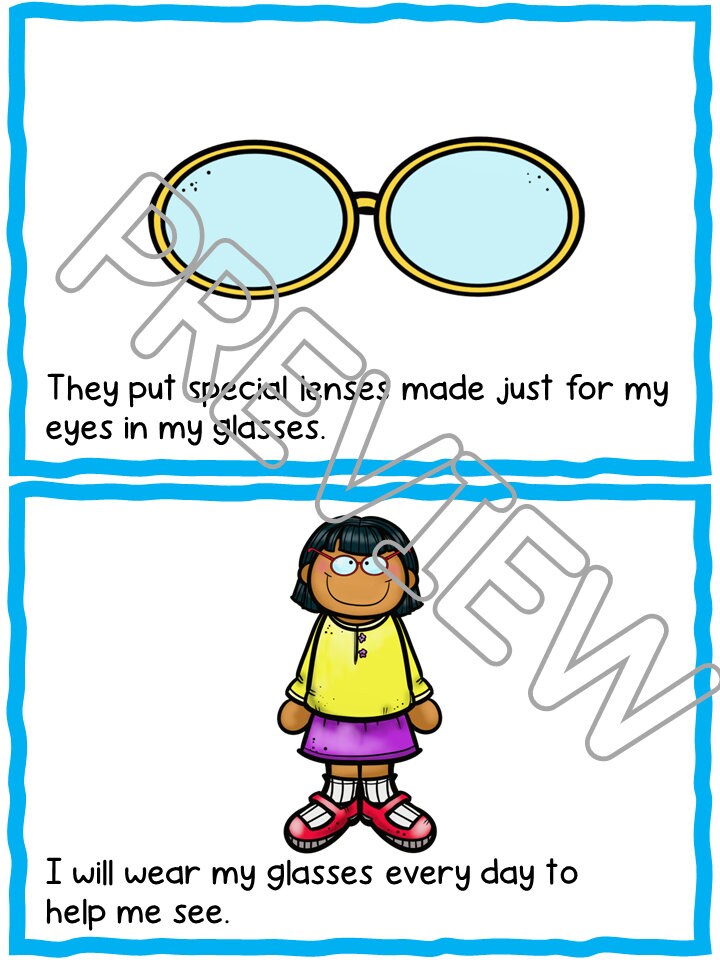 Getting Glasses Social Skills Story, Printable Social Skills Story ...