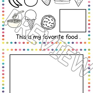 All About Me Theme Book, Printable Book for All About Me, Preschool All ...