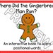 Gingerbread Man Interactive Book, Gingerbread Man Prepositions ...