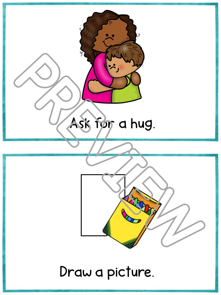 Printable Social Skills Story for Preschool Feeling Mad - Etsy